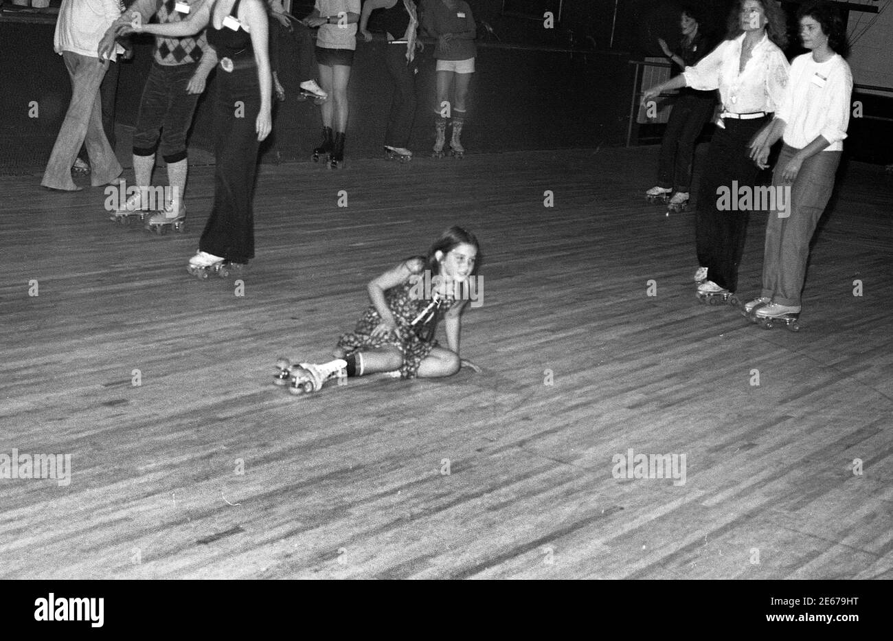 Flipper’s roller boogie palace Black and White Stock Photos & Images ...