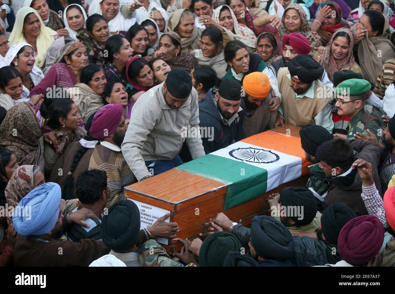 Indian Army Soldiers Carry Body High Resolution Stock Photography and ...