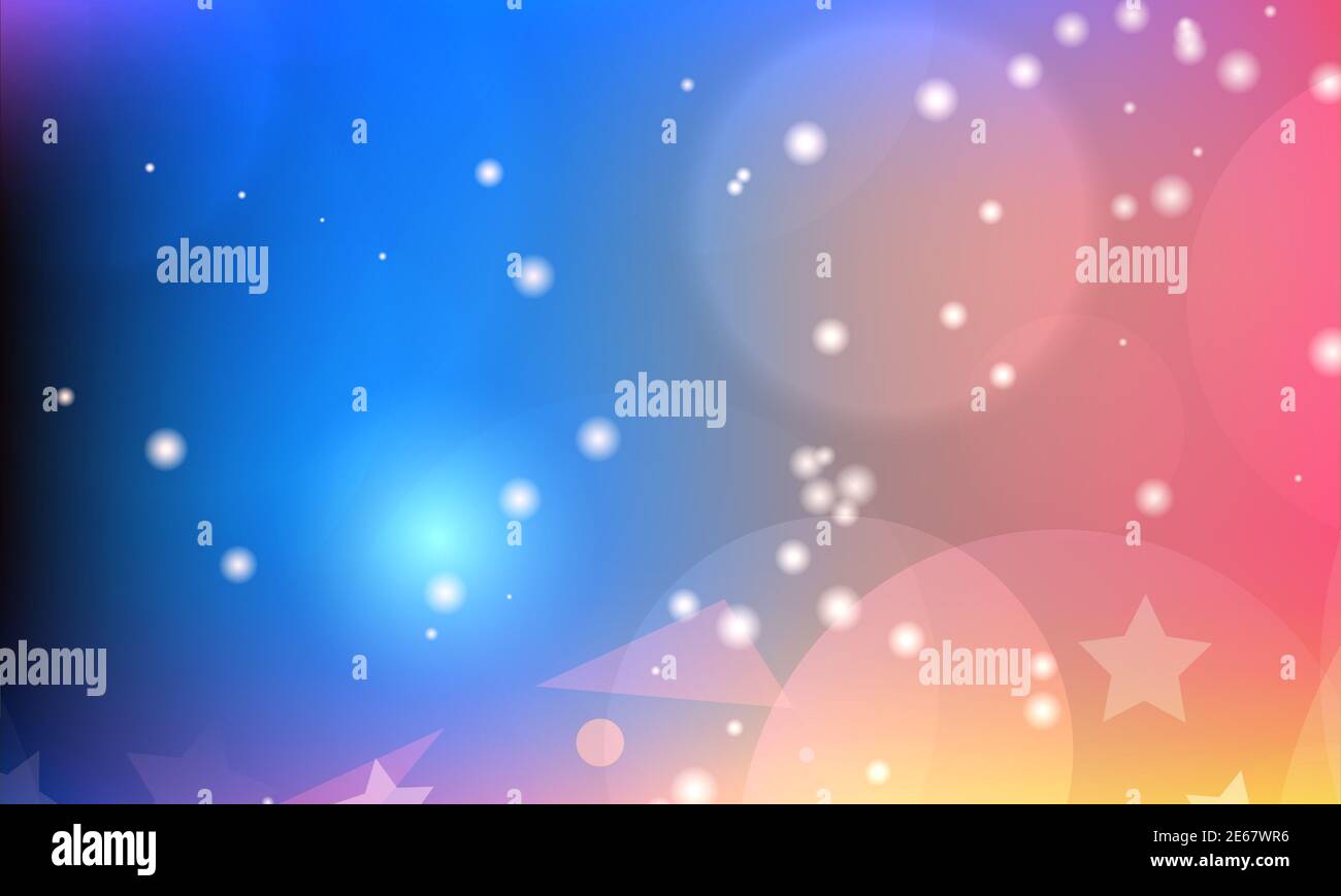 Abstract light golden gradient pink festive bokeh background with ...