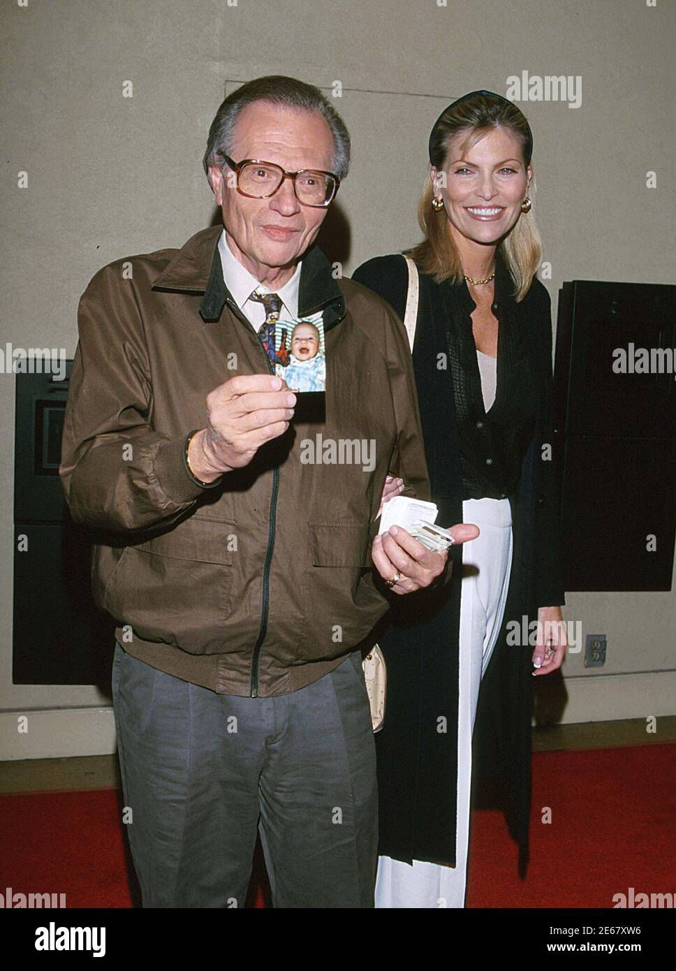 Larry king and wife red carpet event hi-res stock photography and ...