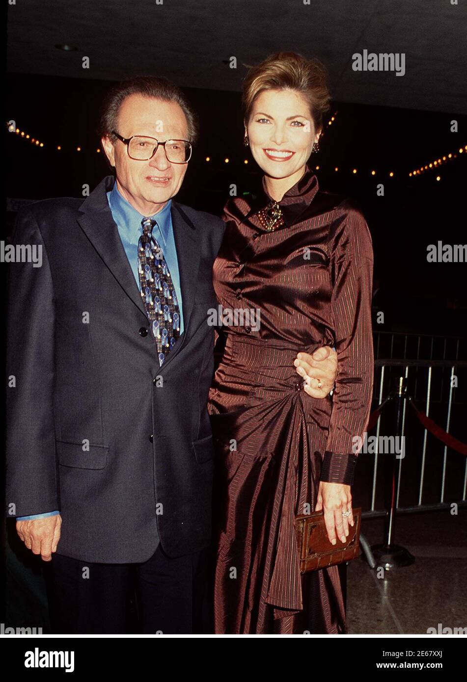 Larry king and wife event in hollywood life california hi-res stock ...