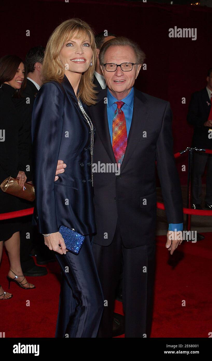 Larry king and wife event in hollywood life california hi-res stock ...