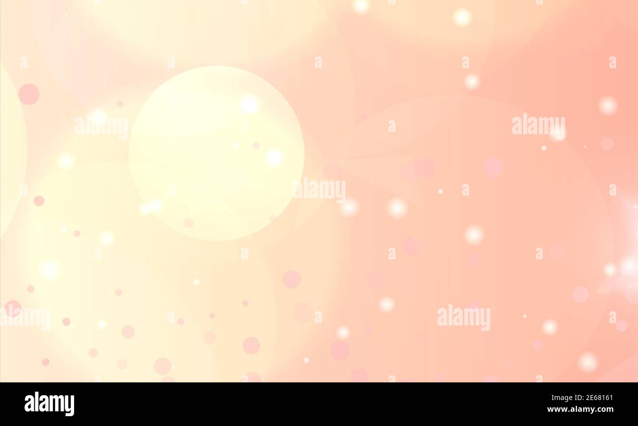 Abstract light golden gradient pink festive bokeh background with ...