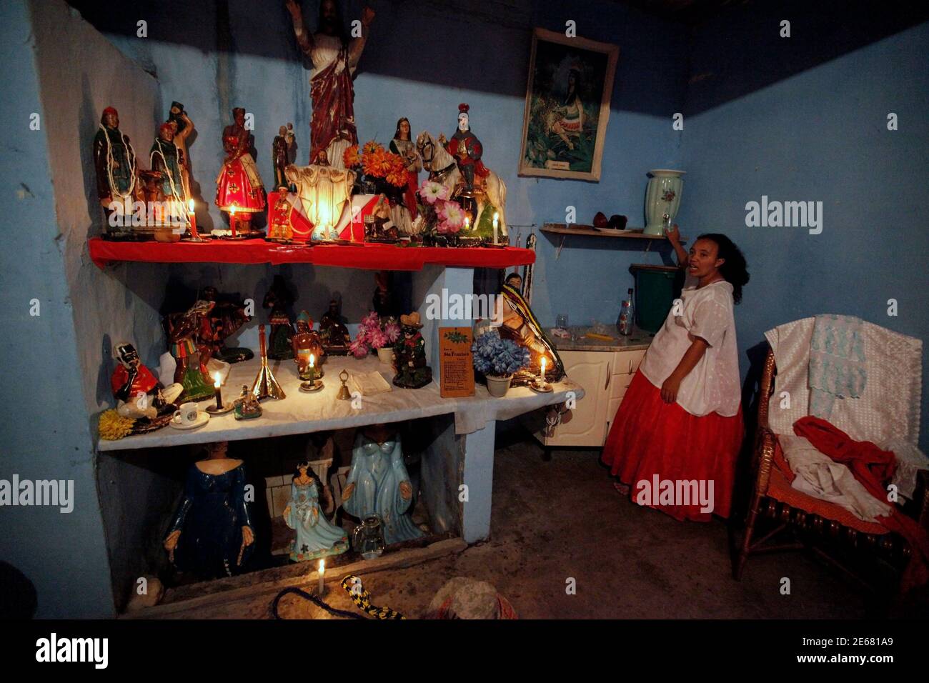 Altar umbanda brazilian religion hi-res stock photography and images ...