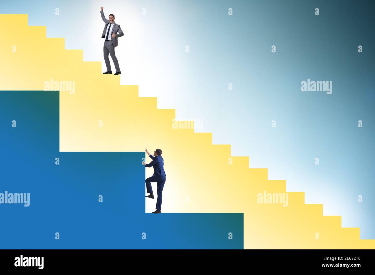 Concept of unfair treatment of the different employees Stock Photo - Alamy