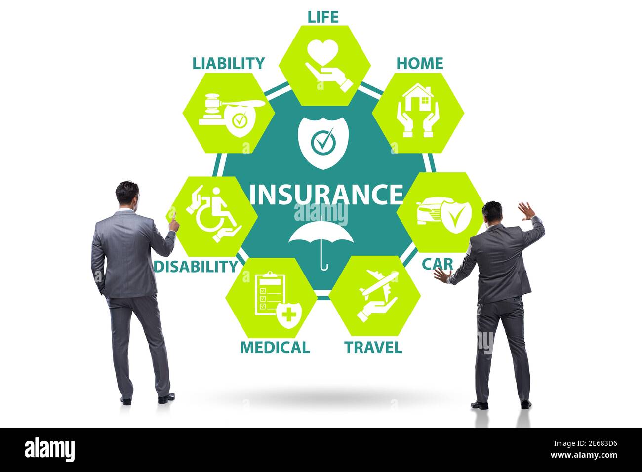 Concept of the various types of insurance Stock Photo - Alamy