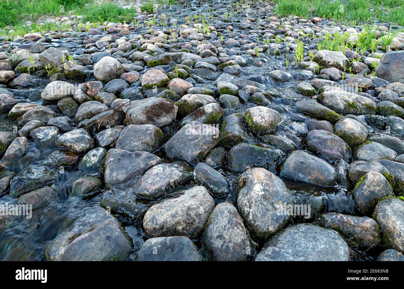 Waterfall cascade river green nature scenic landscape Stock Photo - Alamy