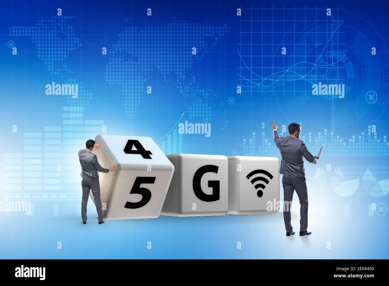 Transition from 4g network hi-res stock photography and images - Alamy