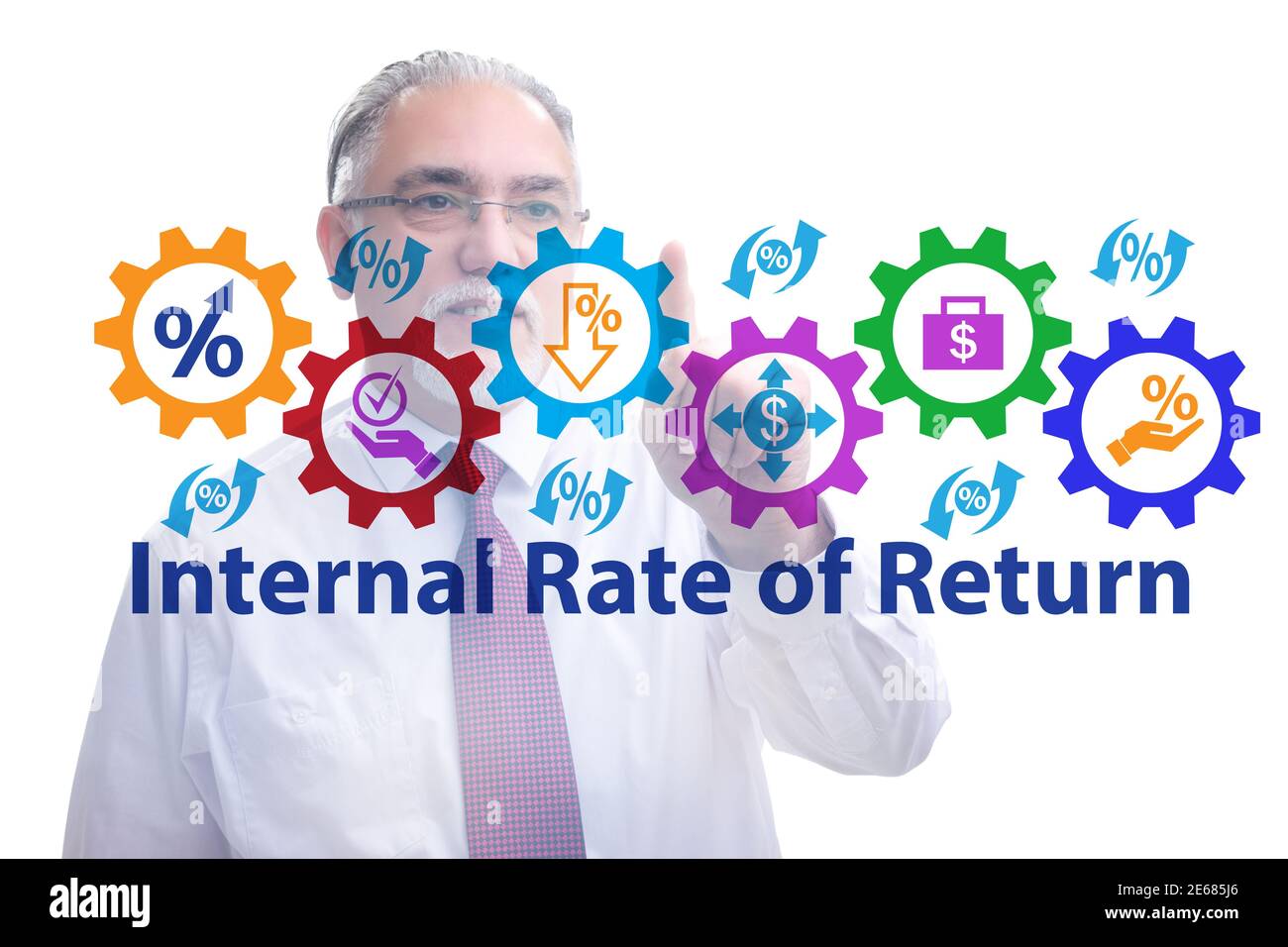 Concept of IRR - Internal Rate of Return in evaluation Stock Photo - Alamy