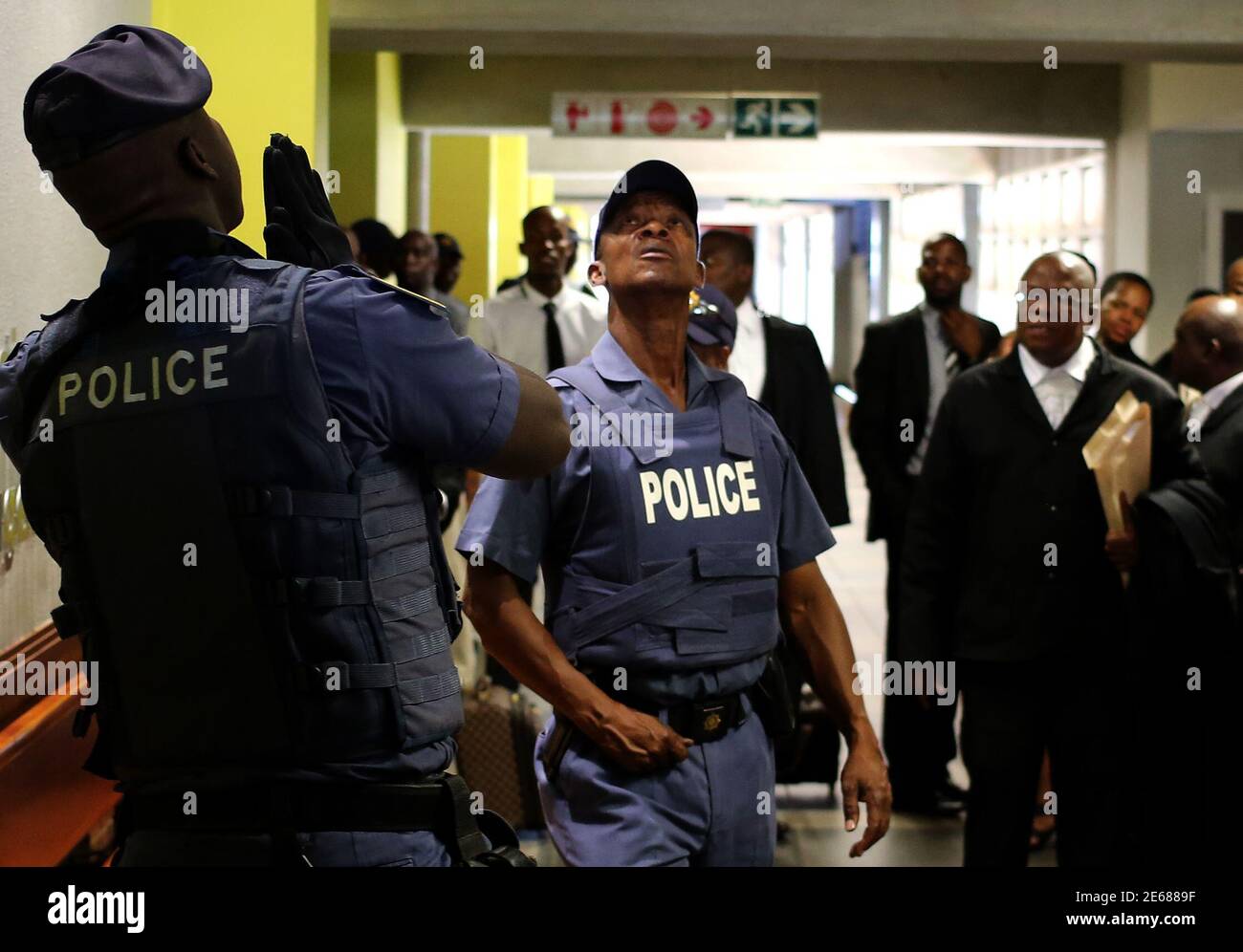 South african police check hi-res stock photography and images - Alamy