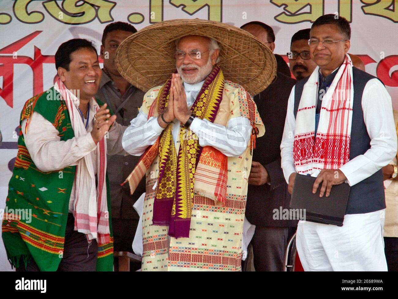 Narendra modi india hat hi-res stock photography and images - Alamy
