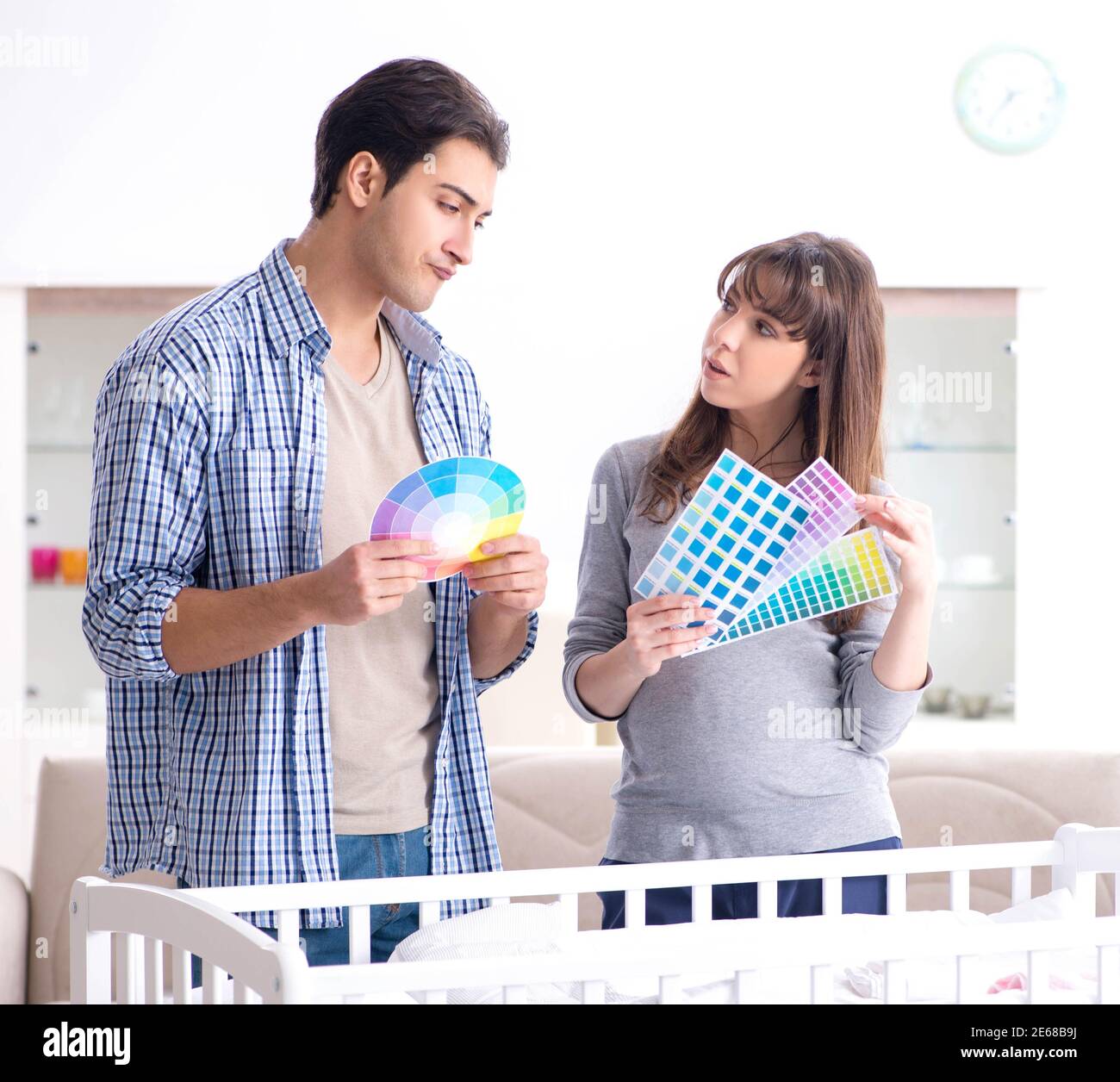 The young parents expecting their first baby Stock Photo - Alamy