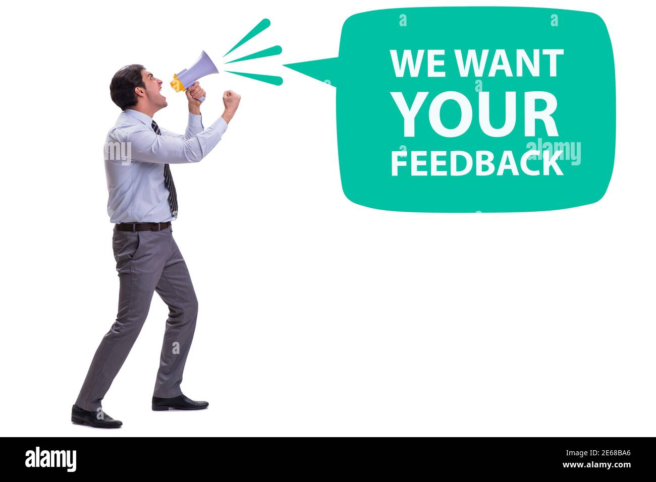 Concept of receiving feedback from the customers Stock Photo - Alamy