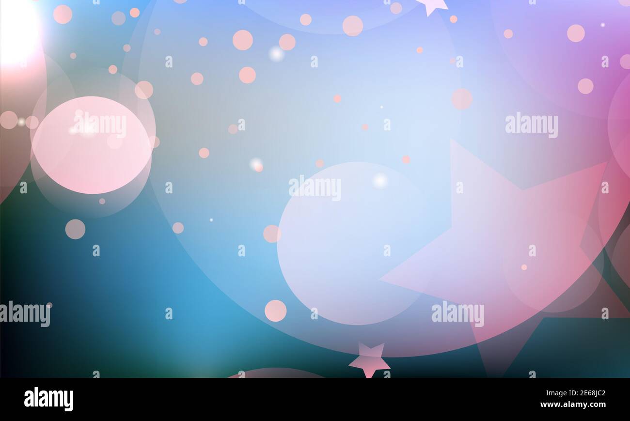 Abstract light golden gradient pink festive bokeh background with ...