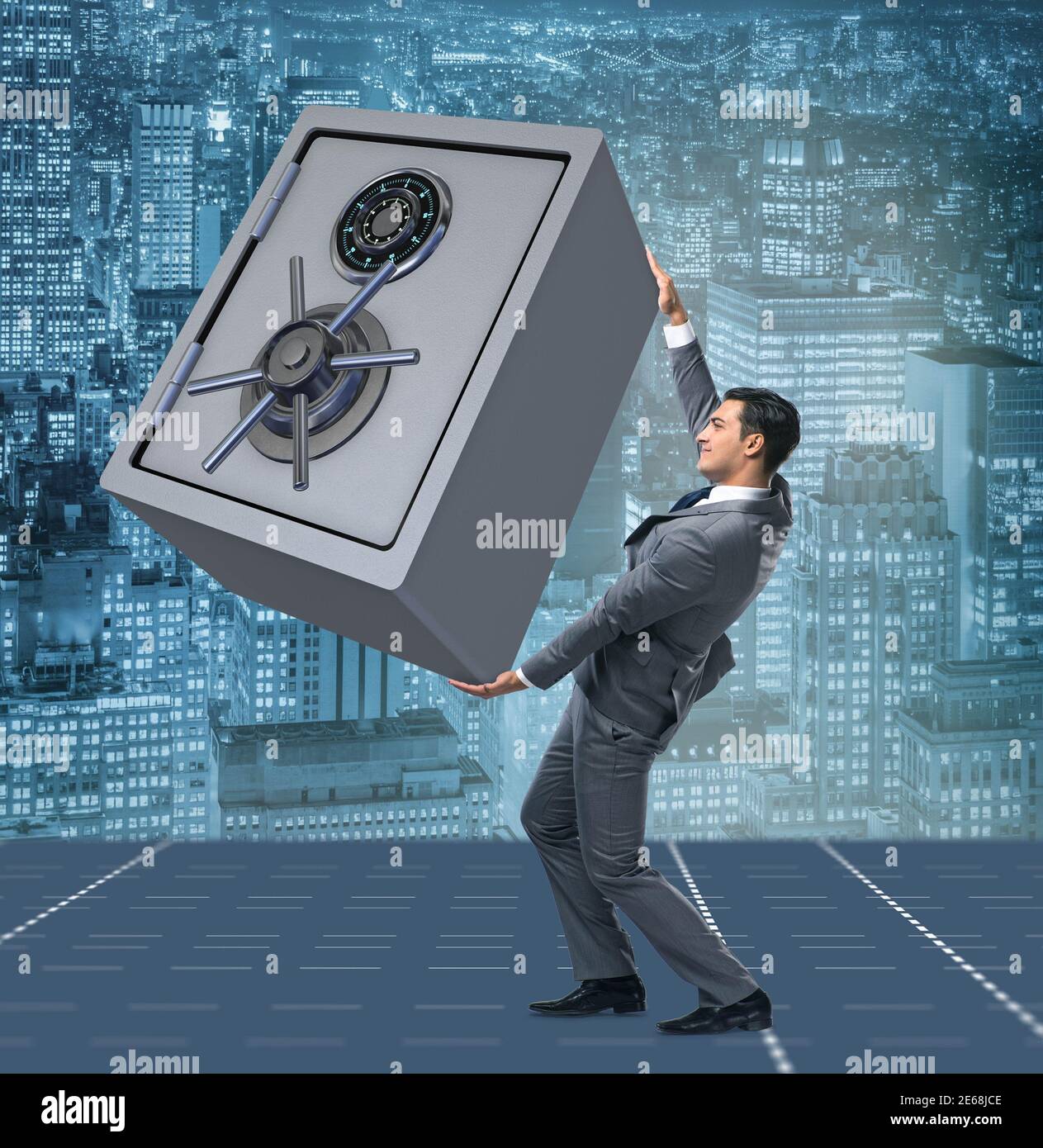 Security carry heavy box hi-res stock photography and images - Alamy