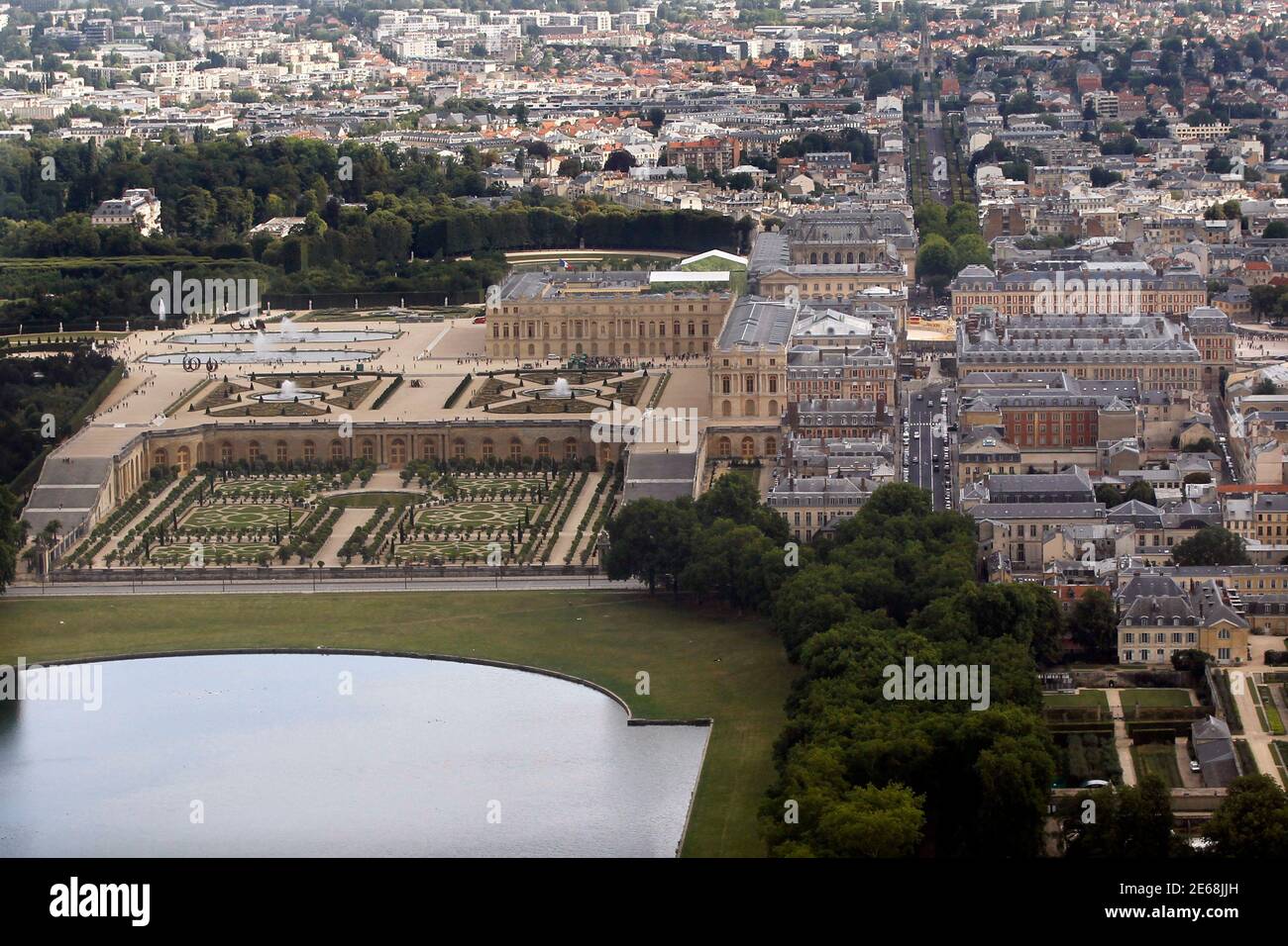 Palace Of Versailles Aerial View High Resolution Stock Photography and ...
