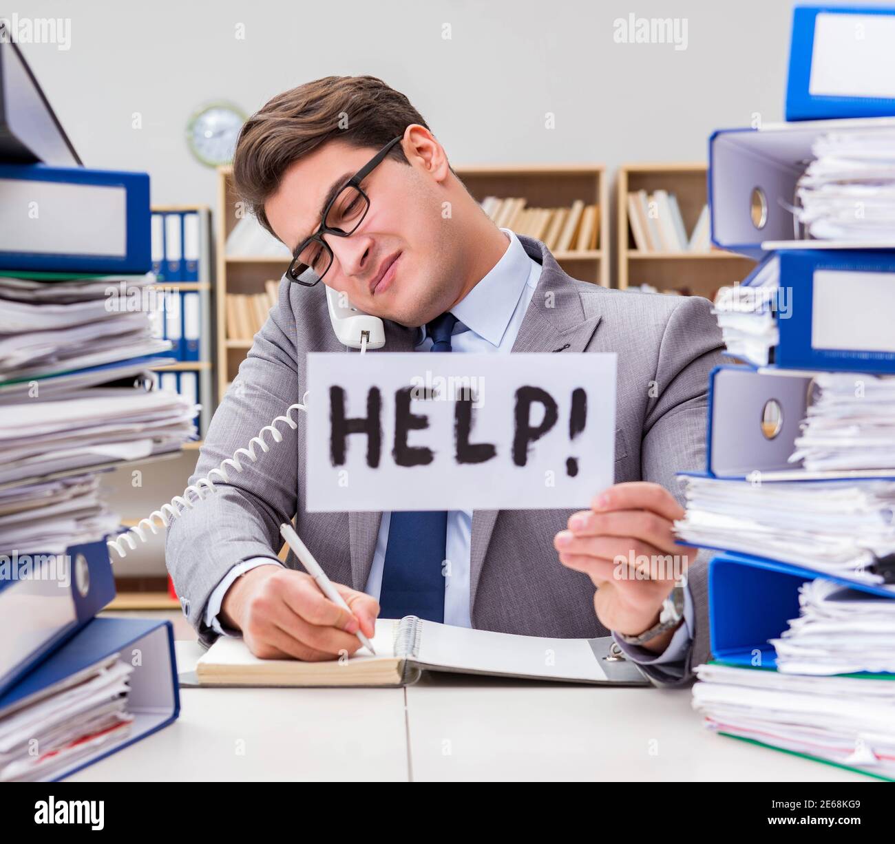 Panicking for help hi-res stock photography and images - Alamy