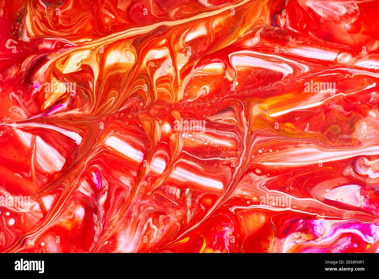 Closeup of red and white abstract oil painted waves - perfect for ...