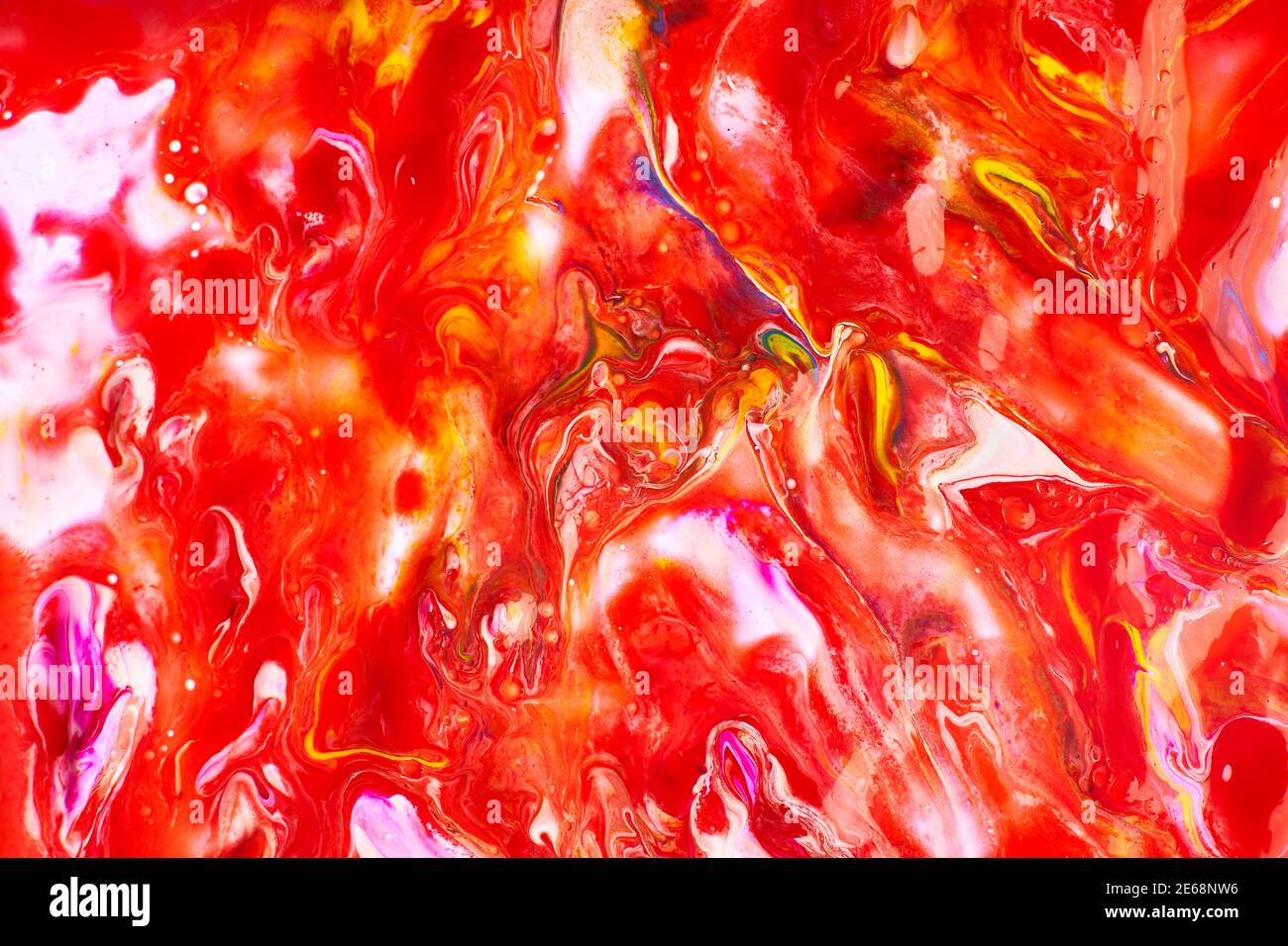 Closeup of red and white abstract oil painted waves - perfect for ...