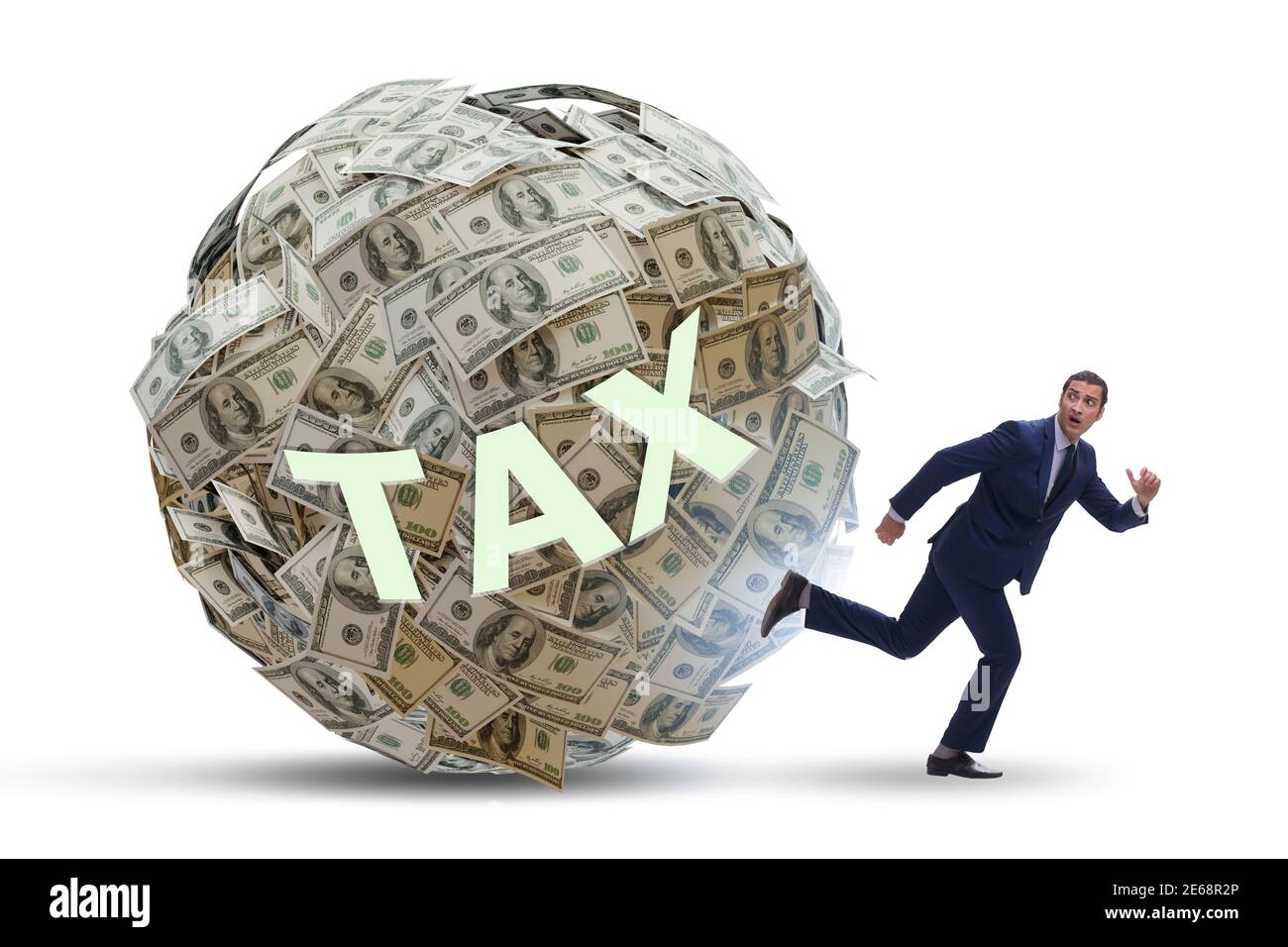 Businessman money running away hi-res stock photography and images - Alamy