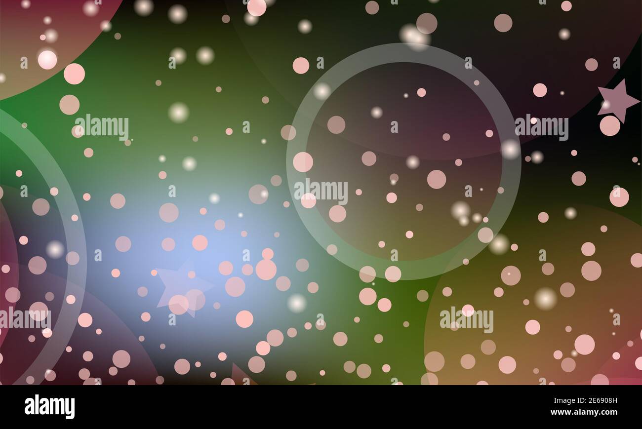 Abstract light golden gradient pink festive bokeh background with ...
