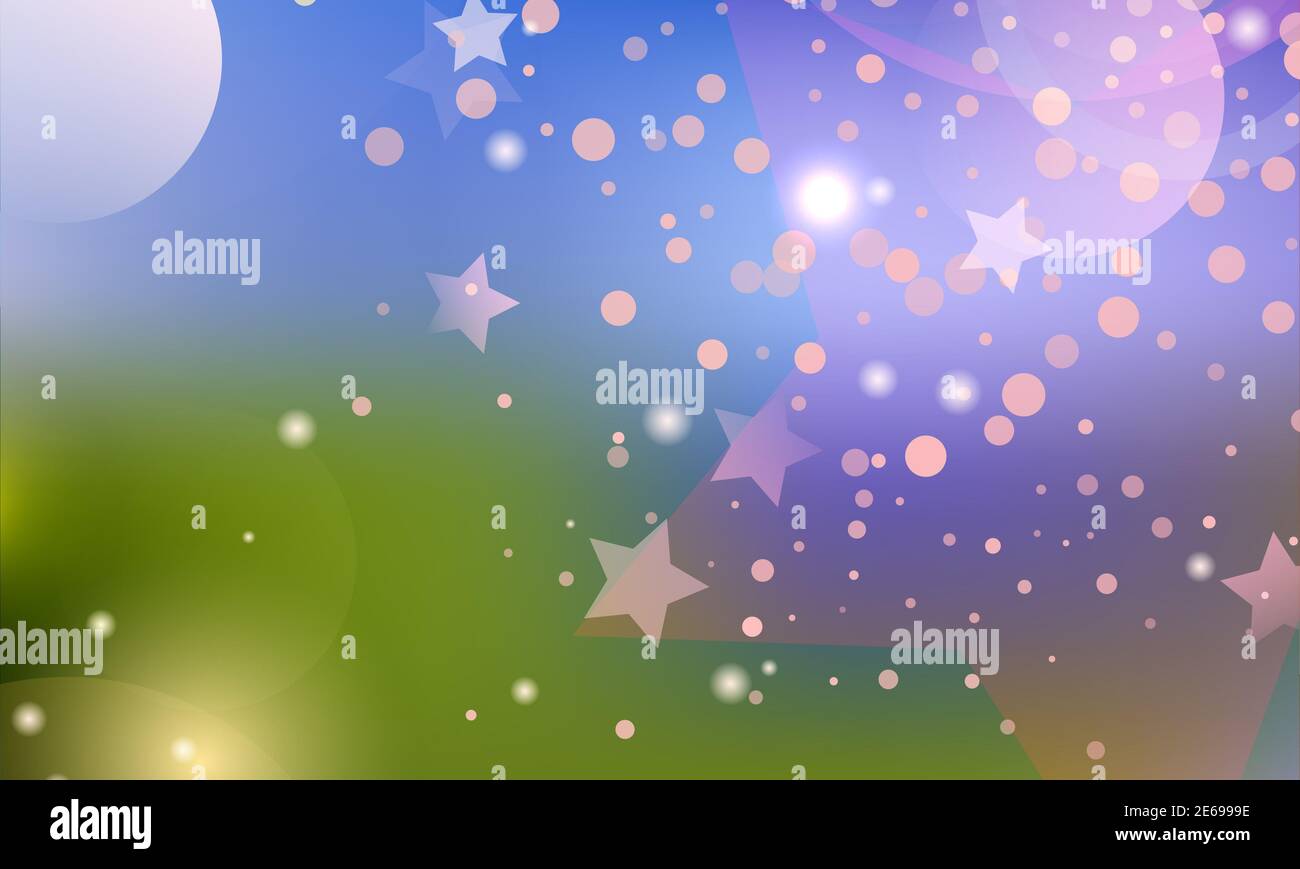 Abstract light golden gradient pink festive bokeh background with ...