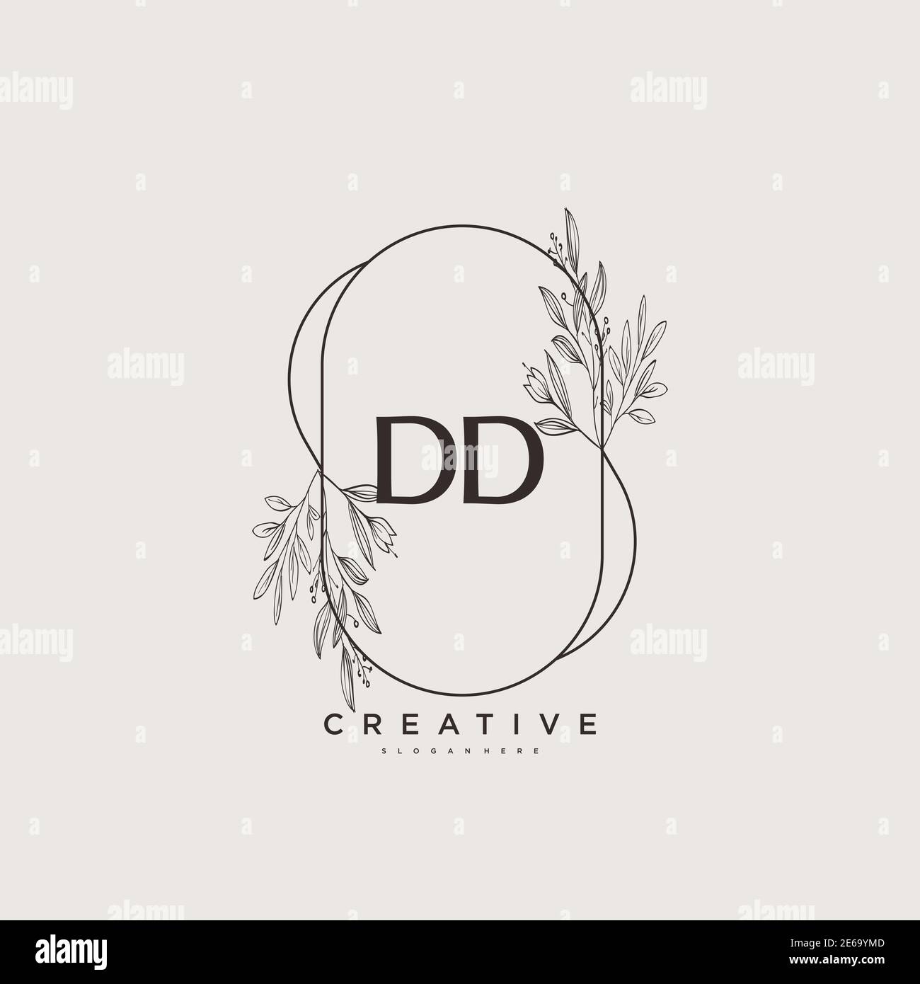 DD Beauty vector initial logo art, handwriting logo of initial ...