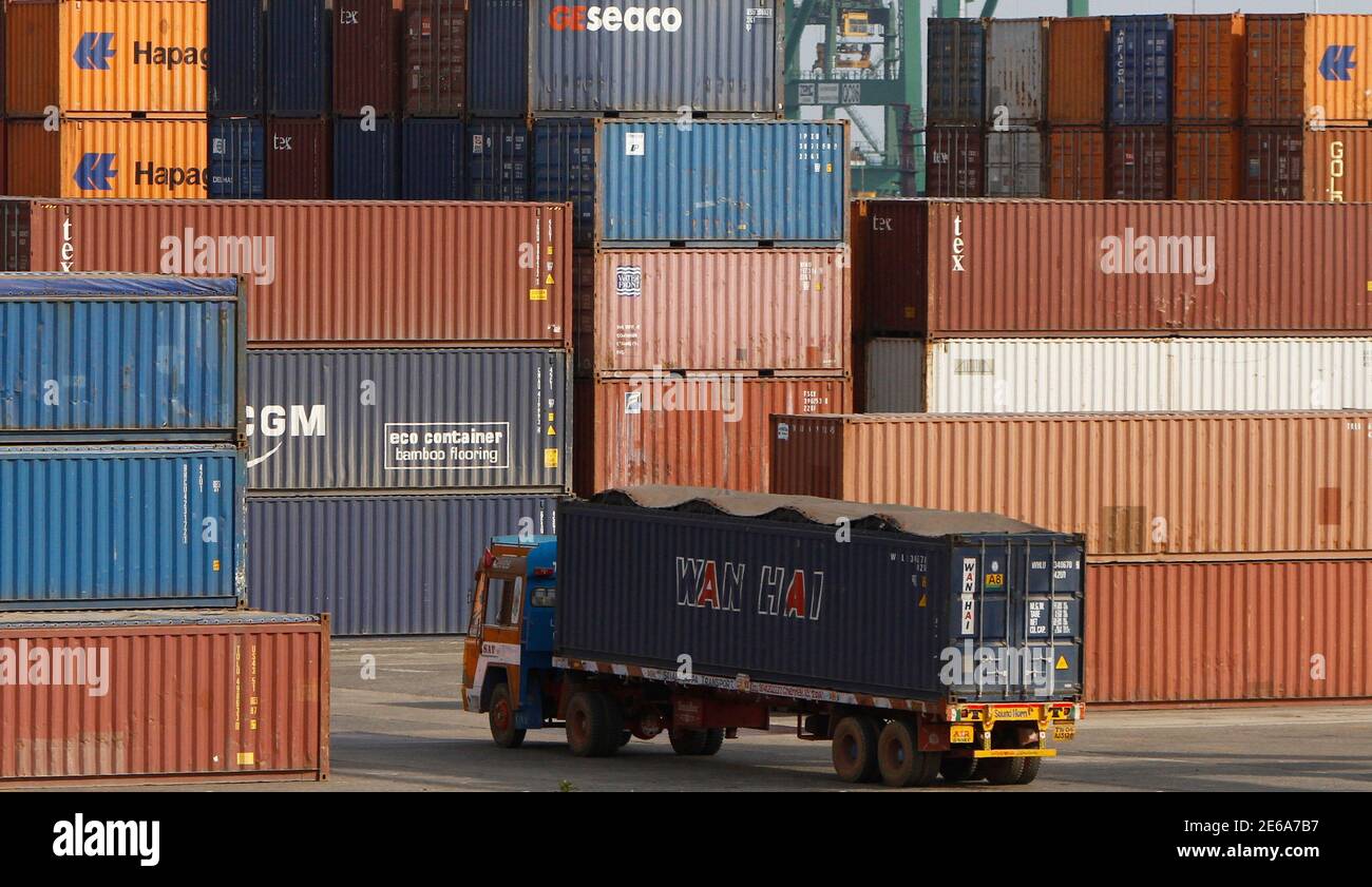 Container truck india hi-res stock photography and images - Alamy