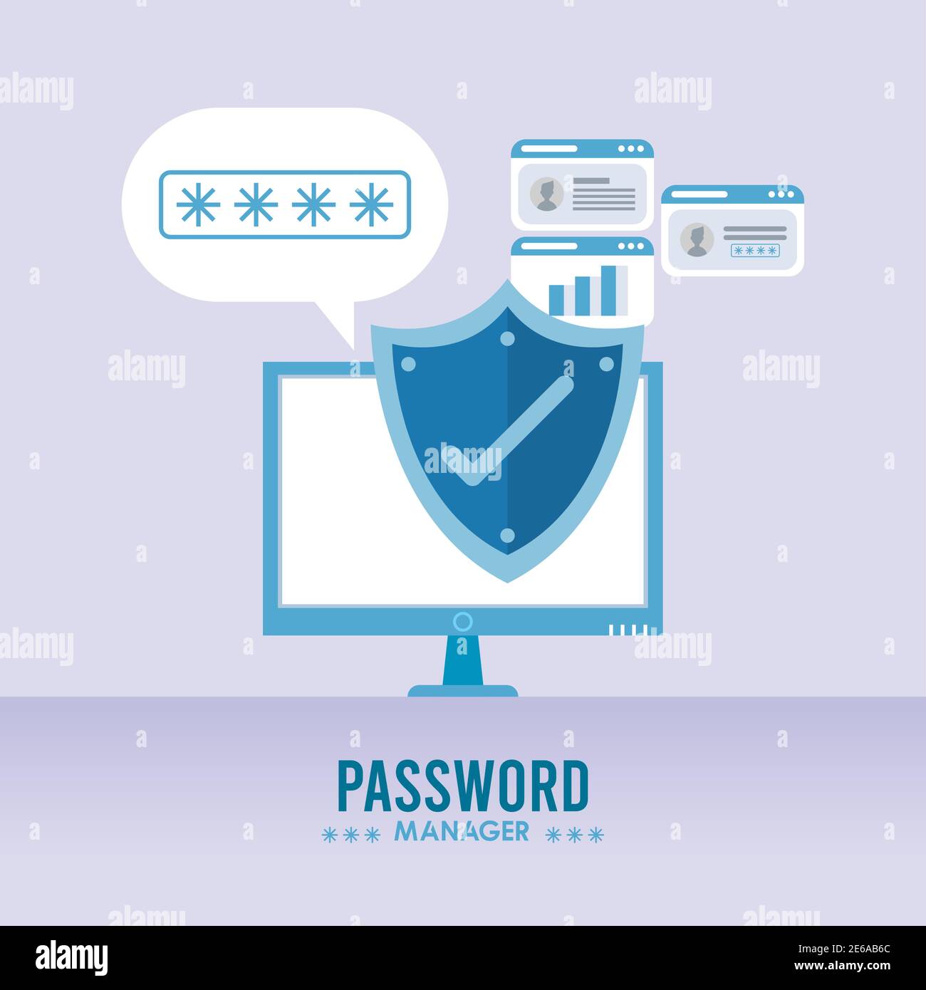Password setup Stock Vector Images - Alamy