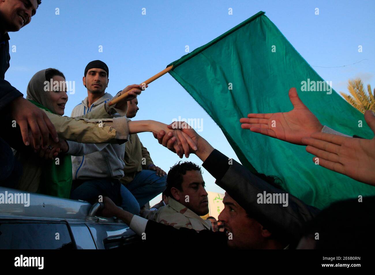 Aisha gaddafi hi-res stock photography and images - Alamy