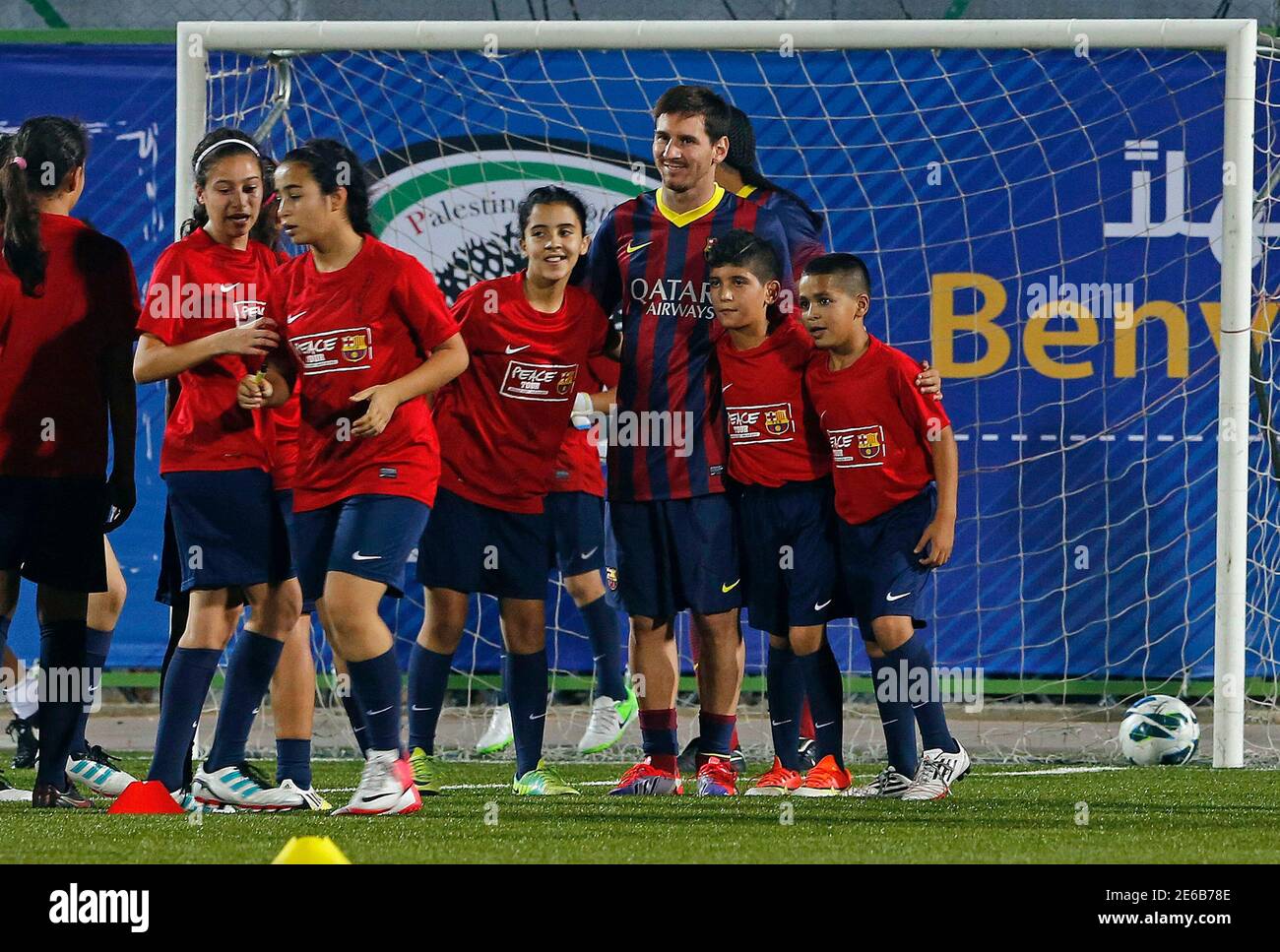 Fc barcelonas lionel messi poses hi-res stock photography and images ...