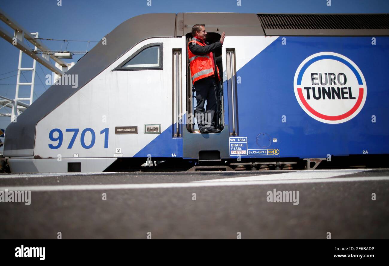 Eurotunnel freight train hi-res stock photography and images - Alamy