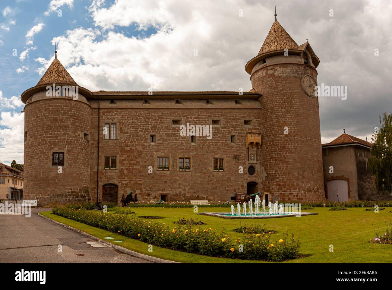 Chateau de Morges (Morges Castle) is a 13th century Swiss fort with a ...