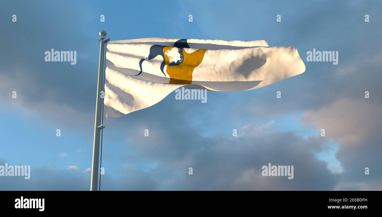 3d rendering of the national flag of the Eurasian Economic Union Stock ...