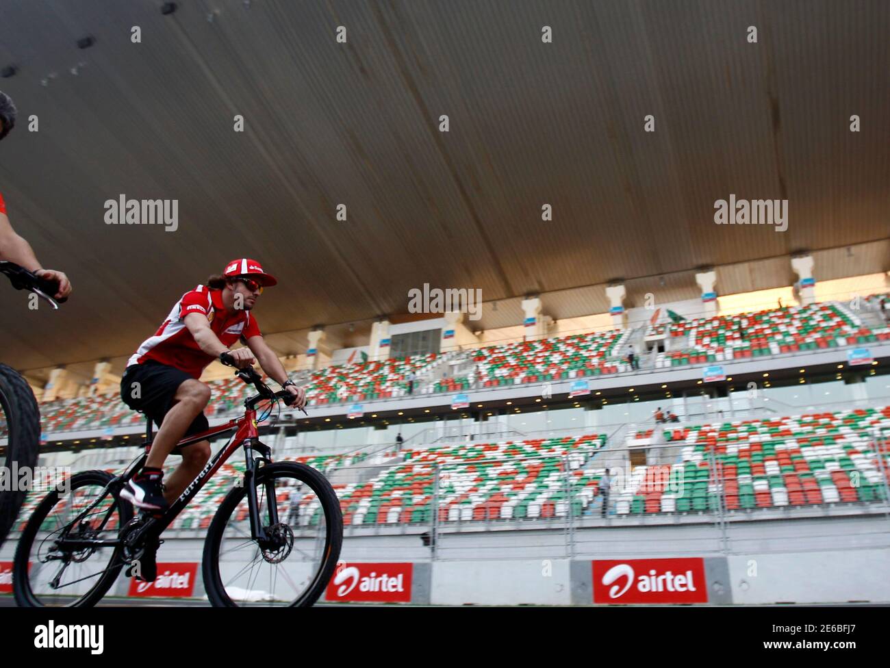 Ferrari Rides Circuit On A Bicycle High Resolution Stock Photography ...