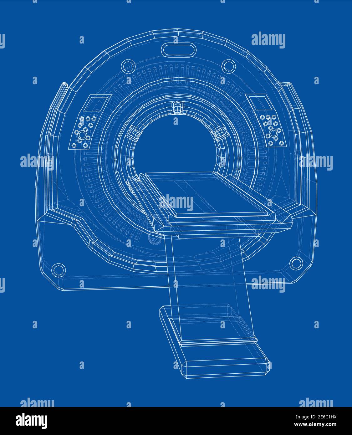 3d illustration of a MRI machine Stock Vector Image & Art - Alamy