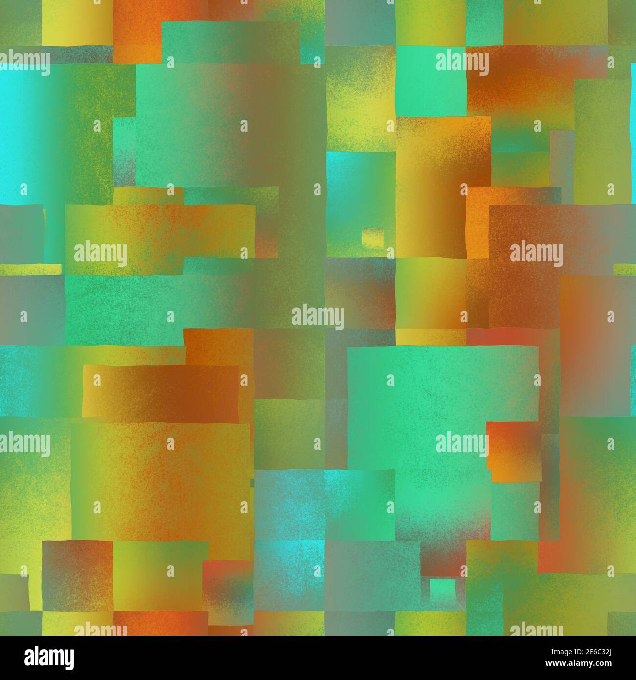 Seamless rectangle geo tile mosaic pattern swatch Stock Photo - Alamy