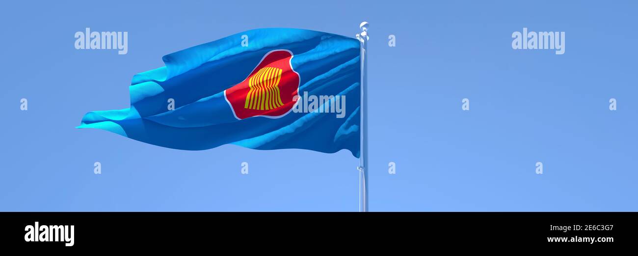 Asean flag flying hi-res stock photography and images - Alamy