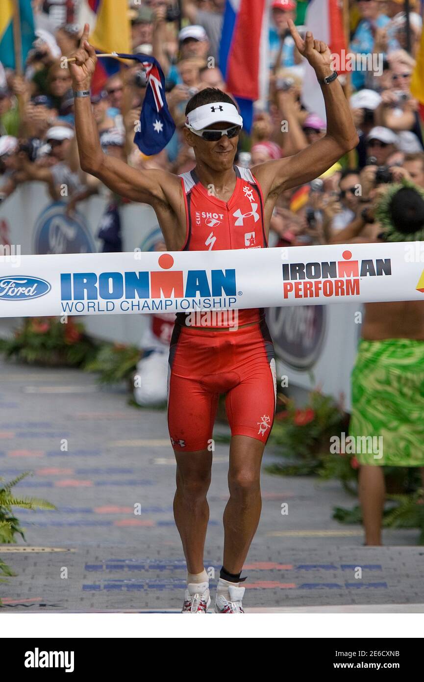 Ironman hawaii finish hi-res stock photography and images - Alamy