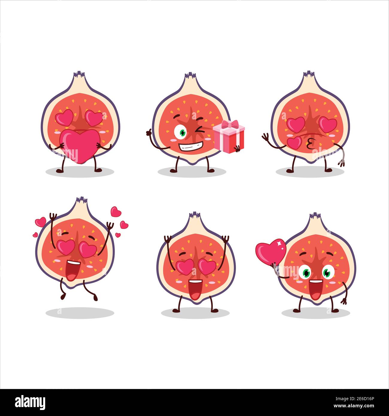 Fresh fig cut in half Stock Vector Images - Alamy