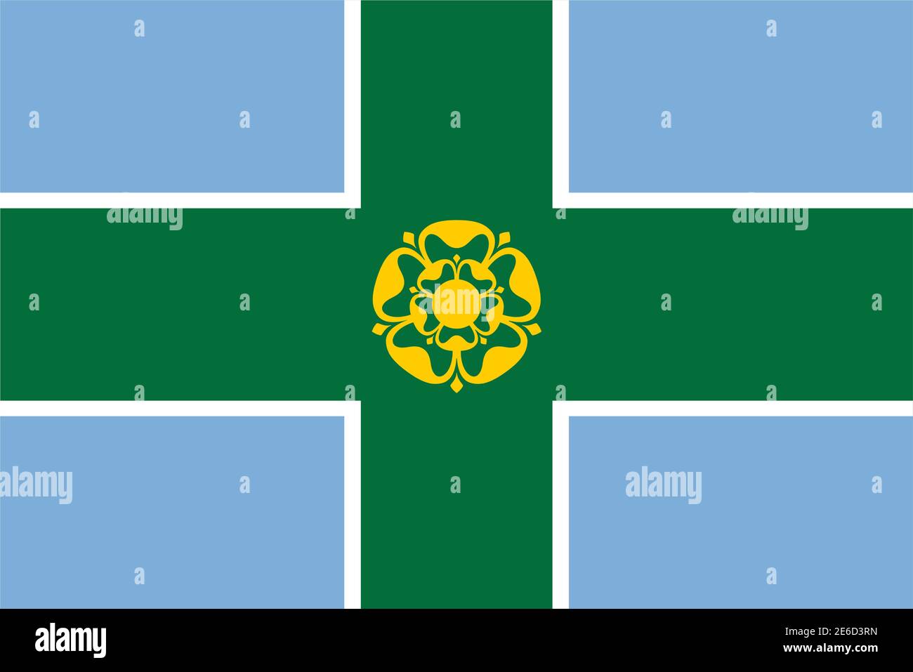 Derbyshire flag Stock Vector Images - Alamy