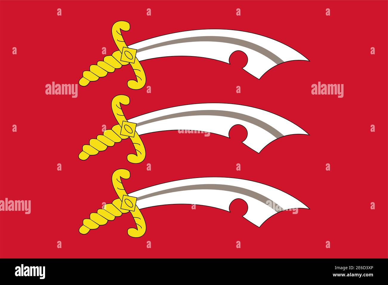 Saxon flag Stock Vector Images - Alamy