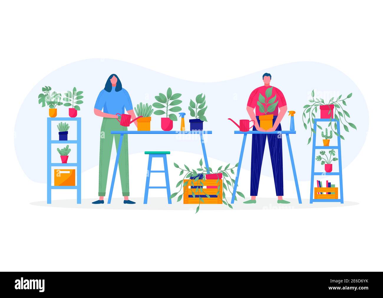 Watering home Stock Vector Images - Alamy