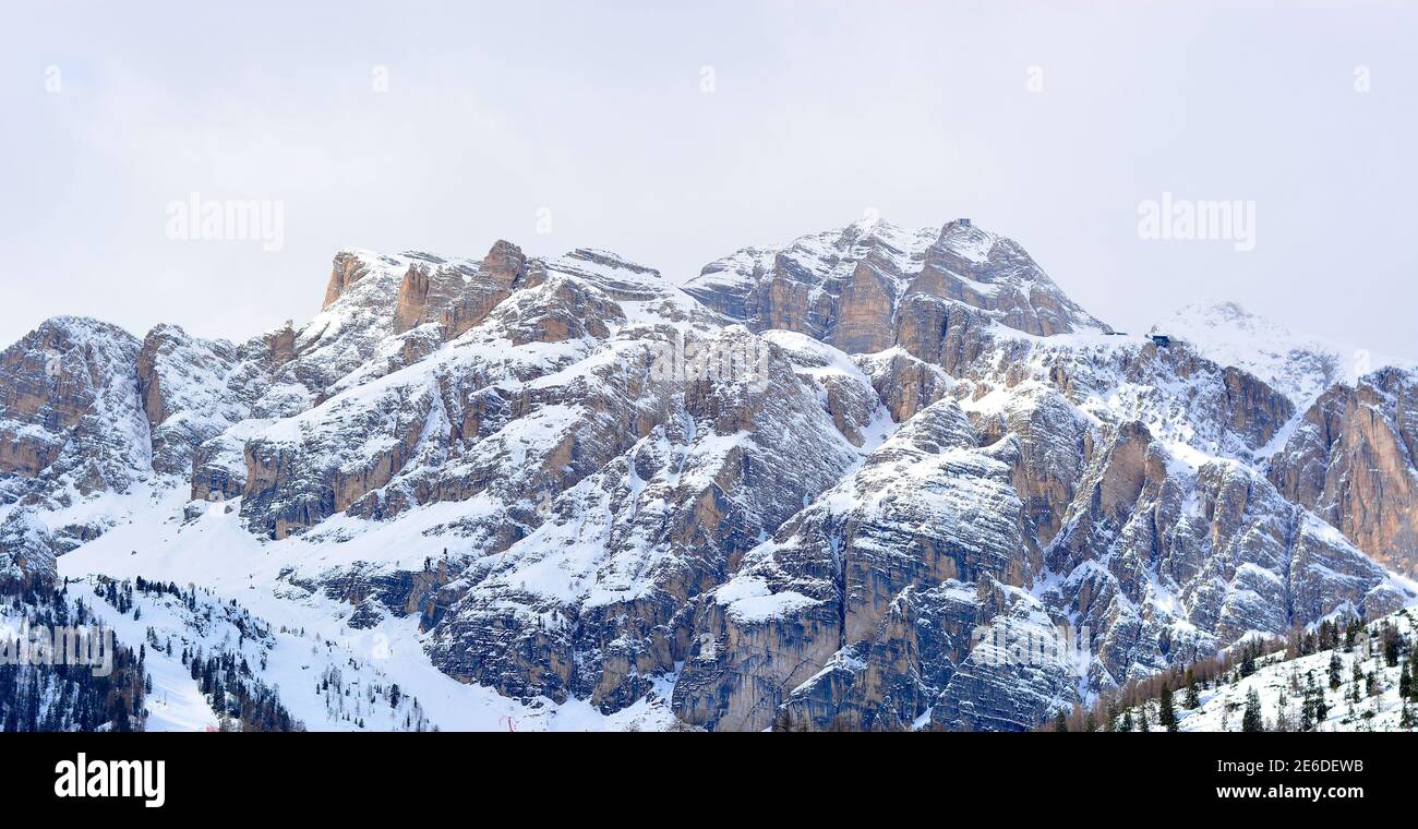 the beautiful Tofane in Cortina D'ampezzo Stock Photo - Alamy