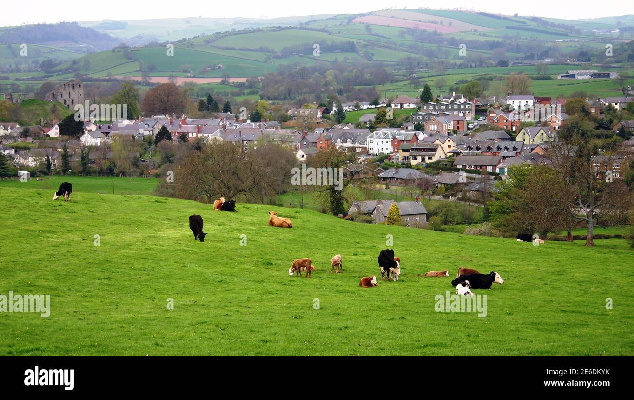 The Clun Valley, in Shropshire, an Area of Outstanding Natural Beauty ...