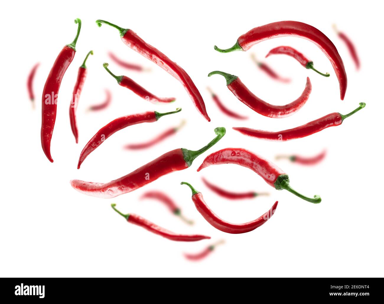 Hot chilli in heart shape hi-res stock photography and images - Alamy
