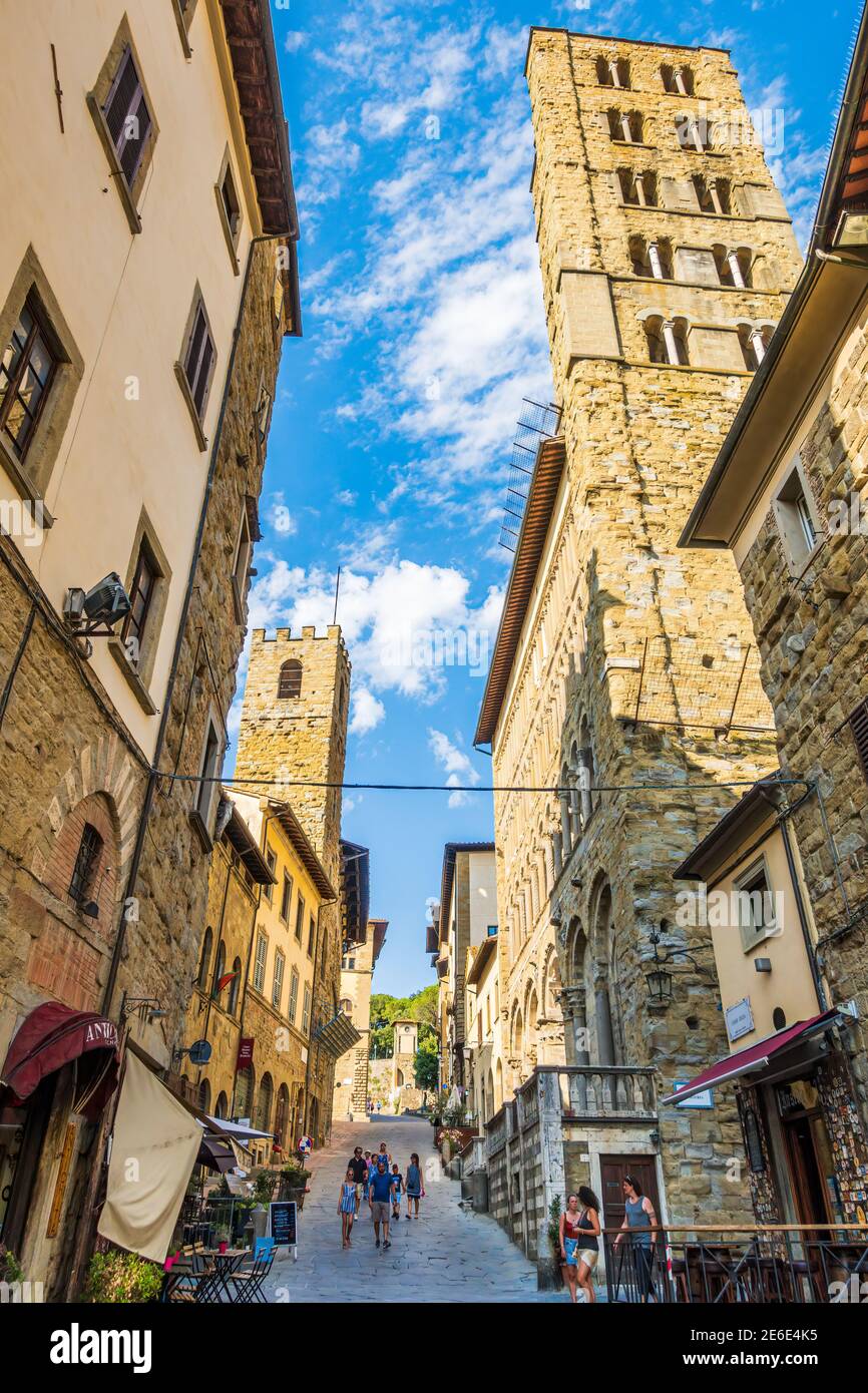 Arezzo, Tuscany - Italy: Main course of history and art Stock Photo - Alamy