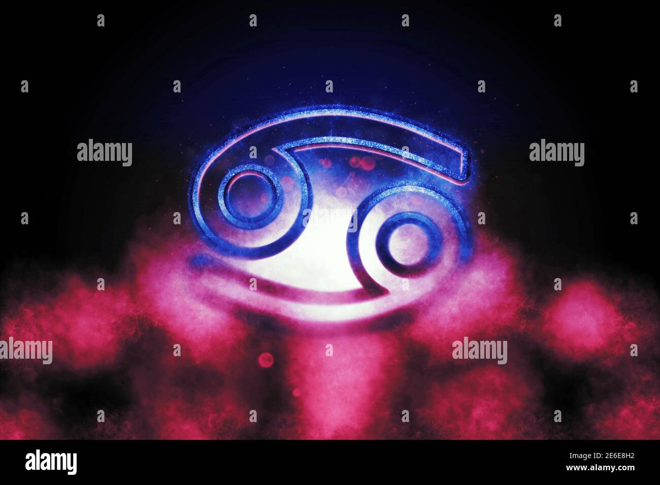 Cancer zodiac sign, night sky, Horoscope Astrology background, Cancer ...