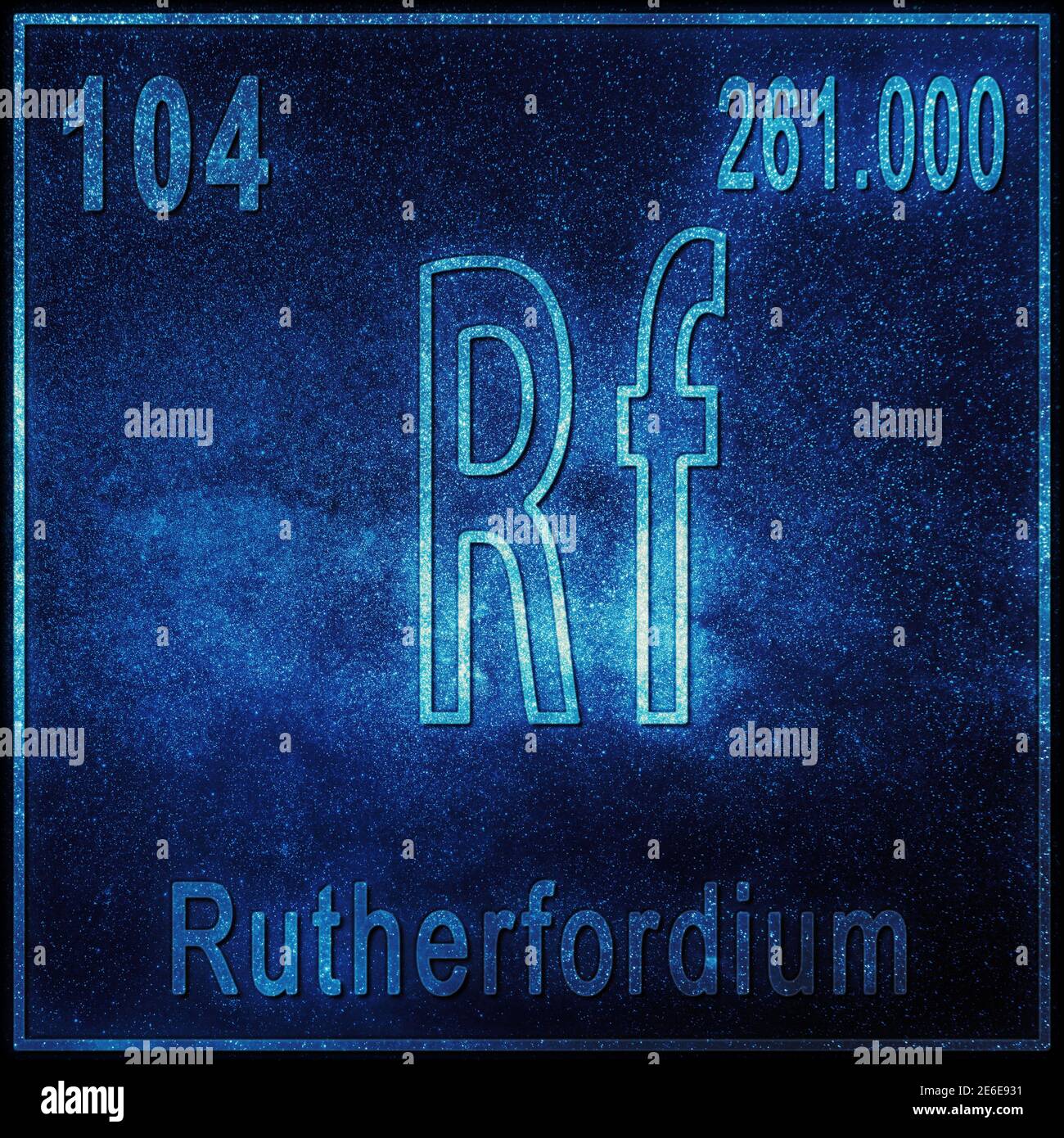 Rutherfordium symbol hi-res stock photography and images - Alamy