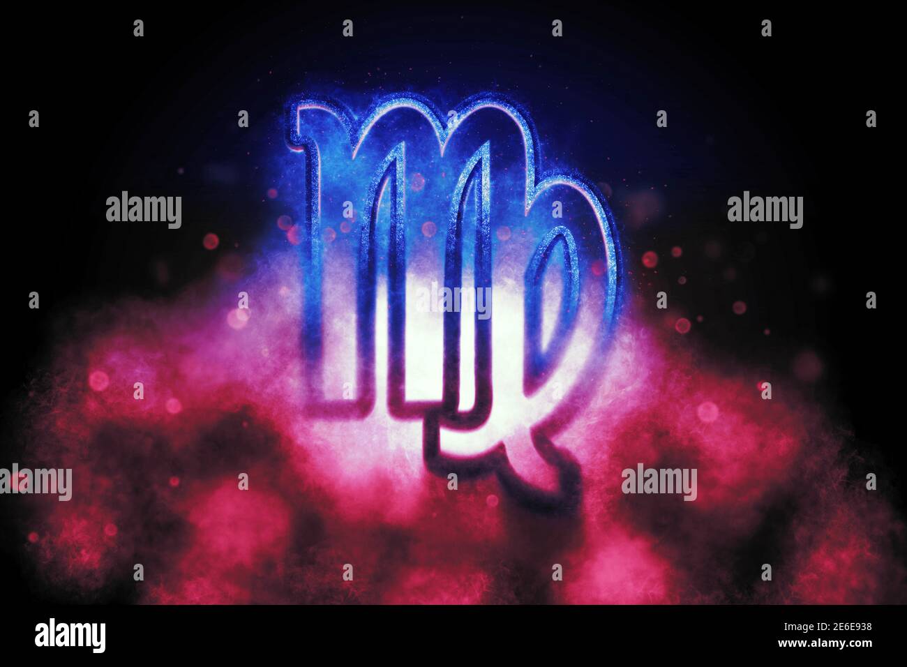 Virgo zodiac sign, night sky, Horoscope Astrology background, Virgo ...